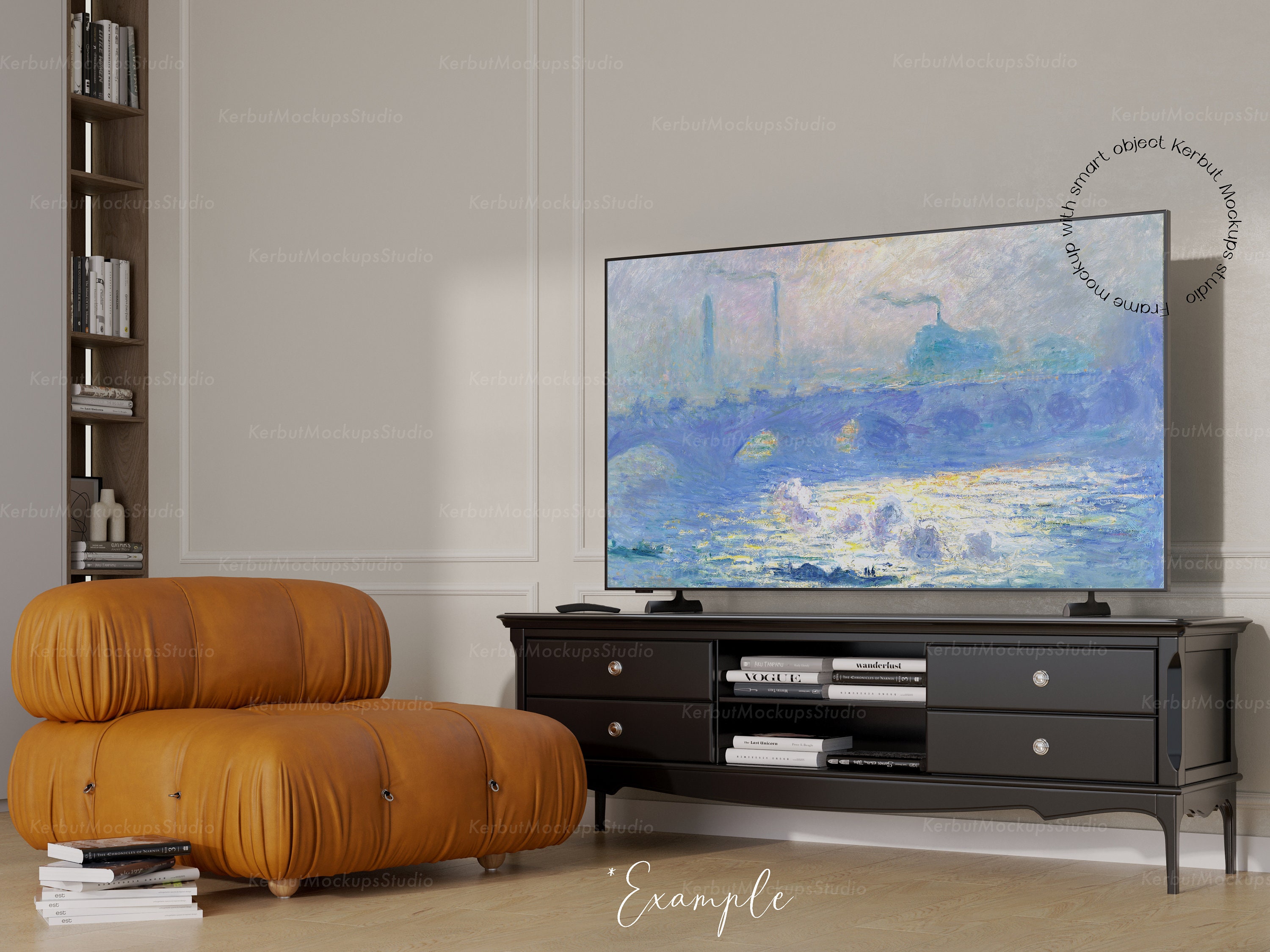 Mockup TV Screen, Frame TV Mockup, Jpeg/psd Smart Object - Etsy