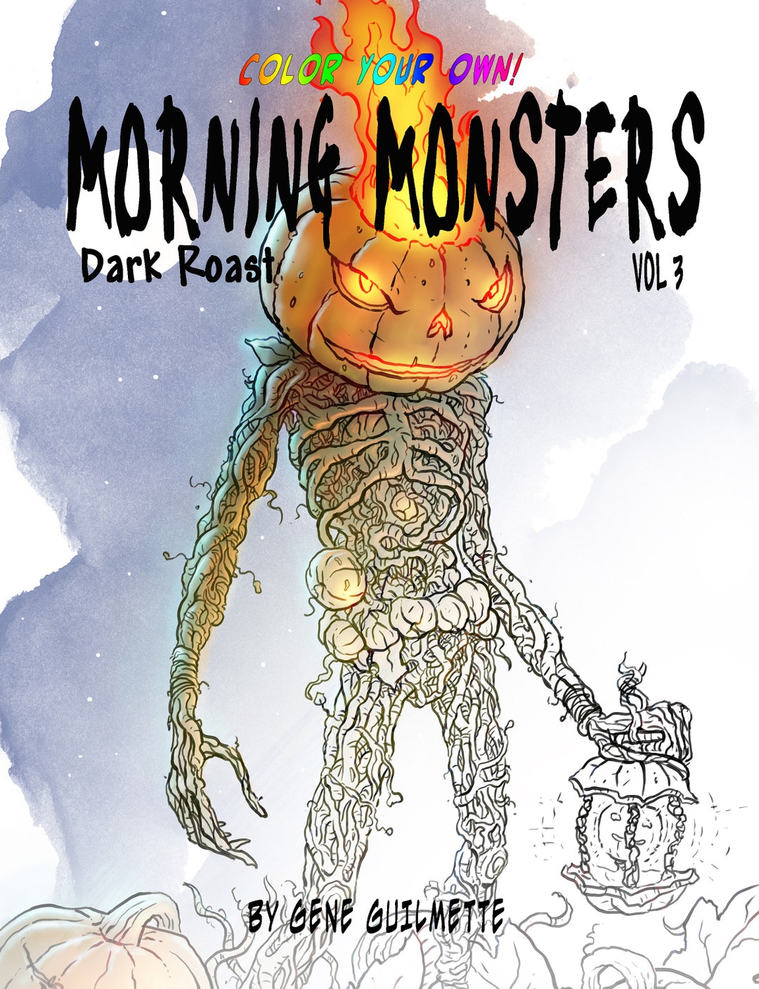 Color Your Own Morning Monsters Coloring Book, Vol 3 Darkroast - Etsy