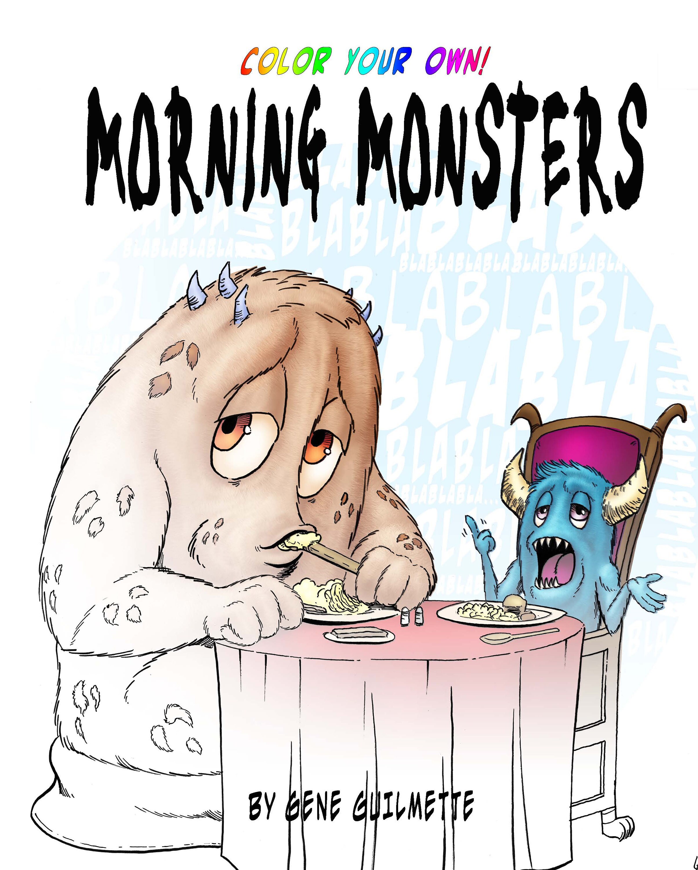 Color Your Own Morning Monsters Coloring Book, Vol 1 - Etsy