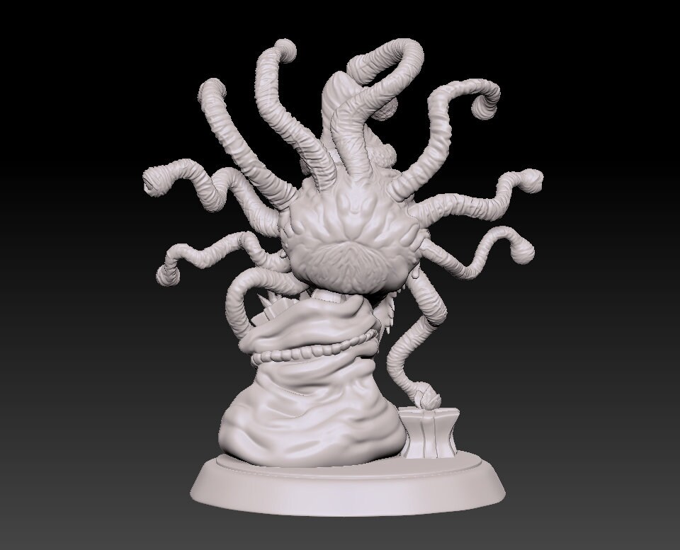 Beholder Santa STL for 3d Printing, Digital Download, Gaming, Miniature ...