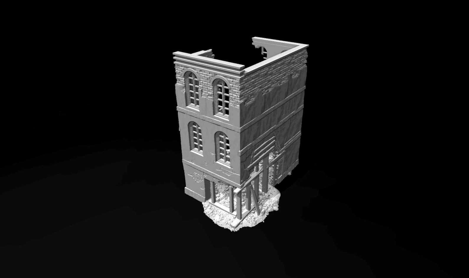 Ruined Factory Terrain Set: STL Files for Wargames (digital Download ...