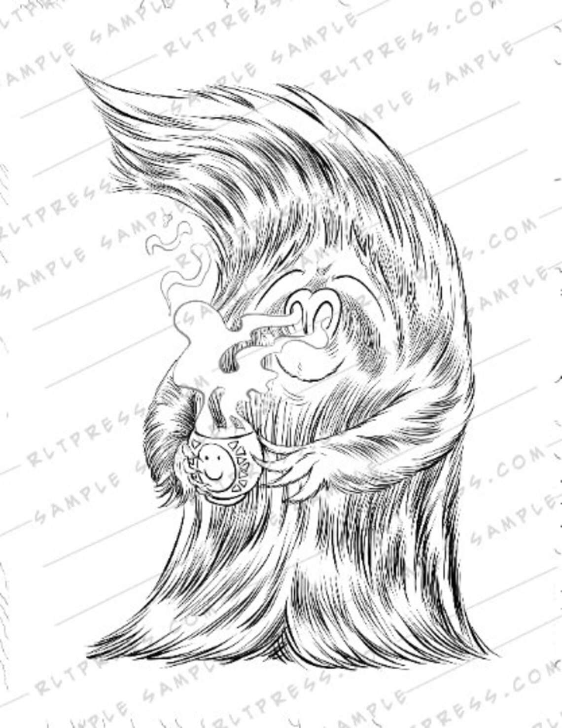 Color Your Own Morning Monsters Coloring Book, Vol 3 Darkroast - Etsy