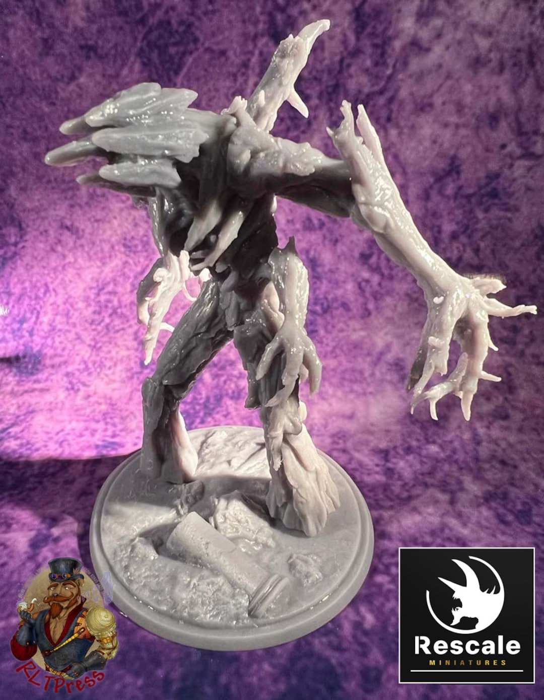 Treant Soldier From Rescale Miniatures, 120mm, Miniature, Ttrpg, Gaming ...
