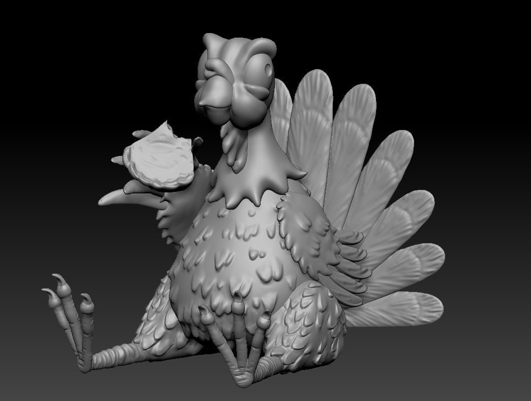 Stuffed Turkey STL for 3d Printing, Digital Download, Thanksgiving ...