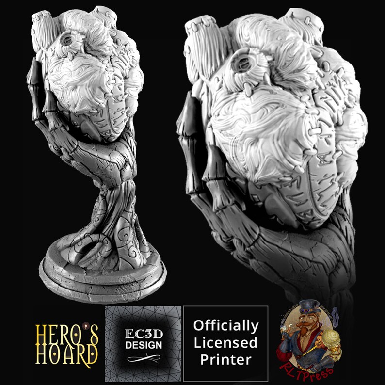 Arcane Heart: 3D Printed DND Prop, Tabletop Gaming Treasure - Etsy