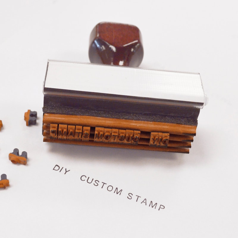 Wood Alphabet Stamp Set - Etsy
