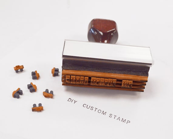 CUSTOM DIY Stamp/interchangeable Letters/personalized Rubber - Etsy