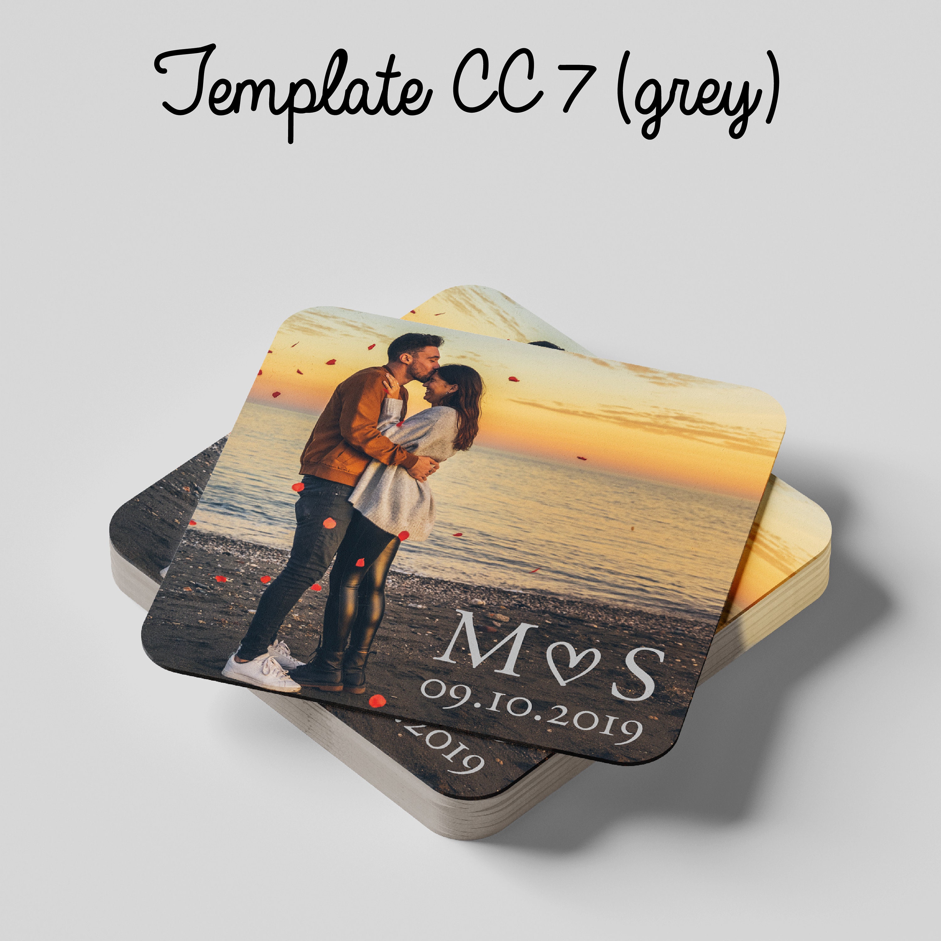 CUSTOM Coaster/pack of 6/valentine's Day Gift/acrylic - Etsy