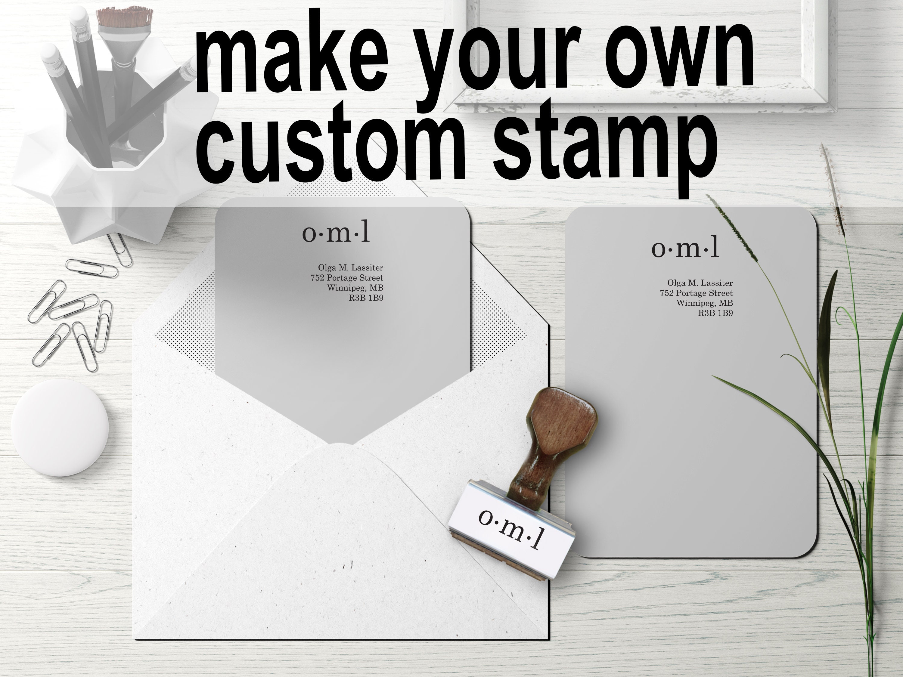 CUSTOM STAMP Rubber Stamp/business Personal or - Etsy