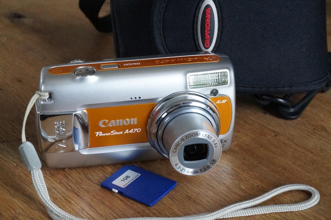 Canon Powershot A470 Vintage Digital Camera With Card - Etsy