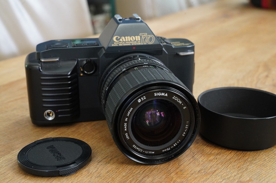 Canon T70 Camera With 28-70mm Sigma Lens. - Etsy