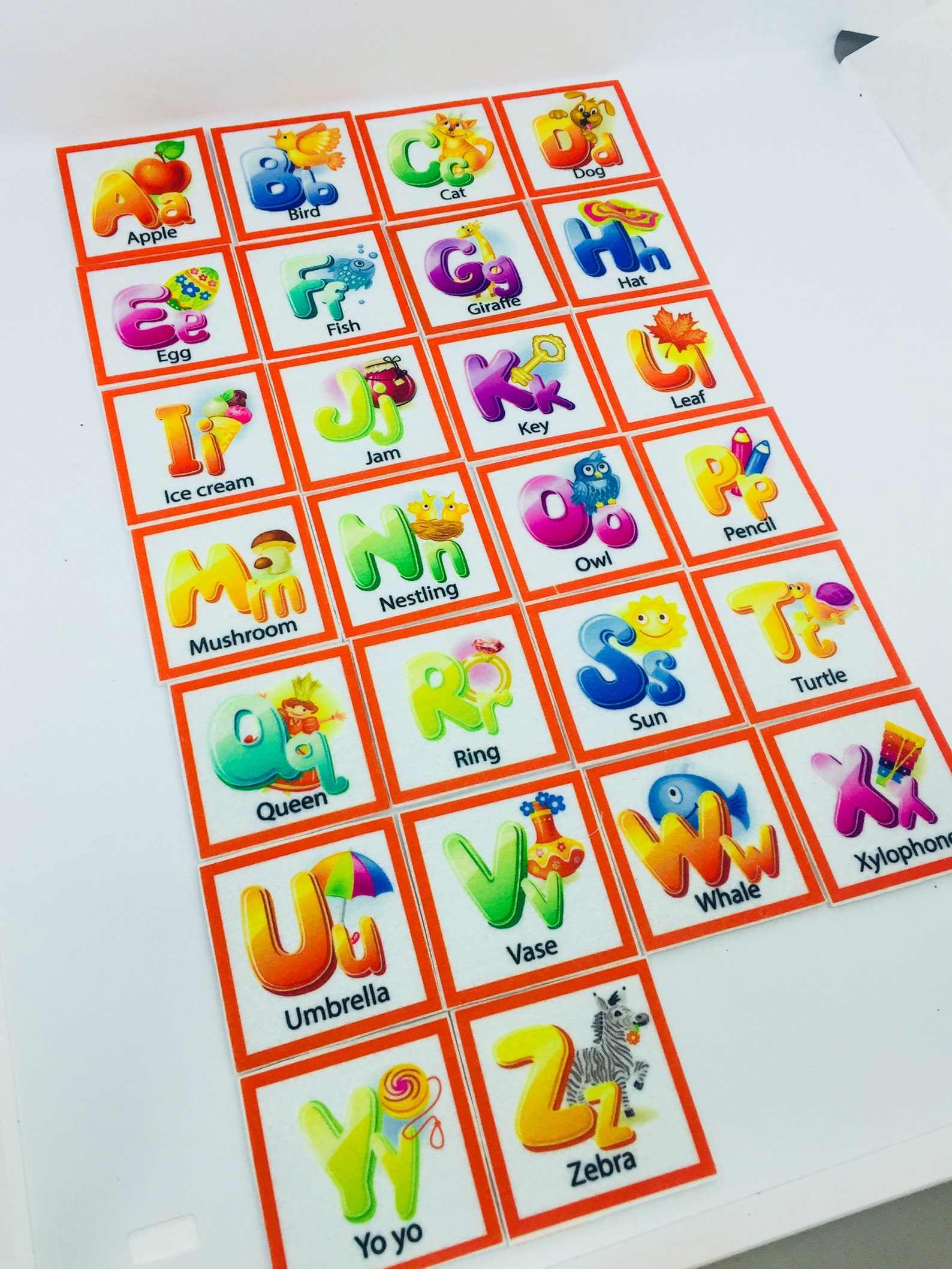 Soft Inglés ABC alfabeto rompecabezas letras inglesas con | Etsy