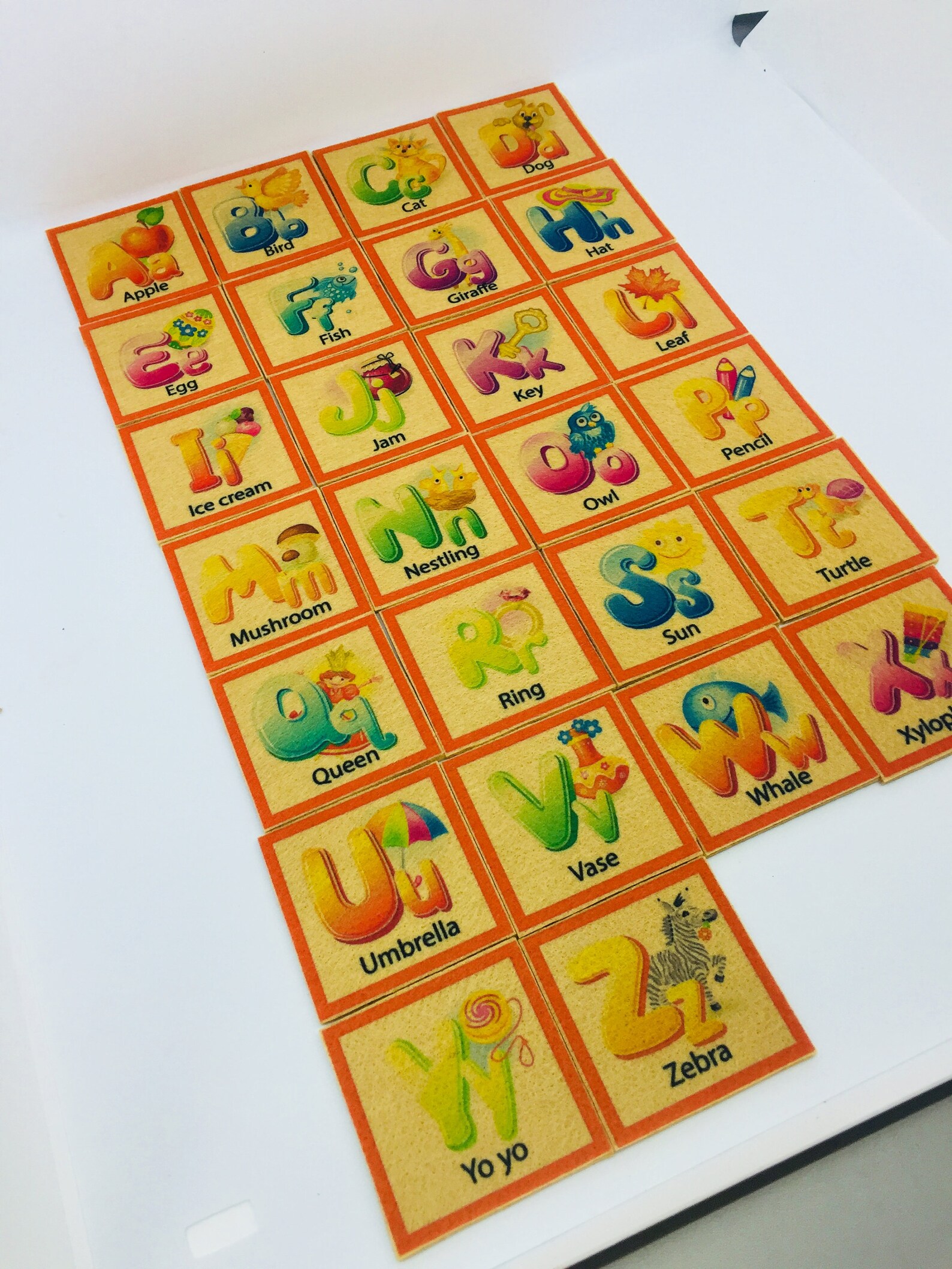 Soft Inglés ABC alfabeto rompecabezas letras inglesas con | Etsy