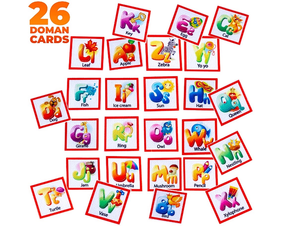 Soft Inglés ABC alfabeto rompecabezas letras inglesas con | Etsy