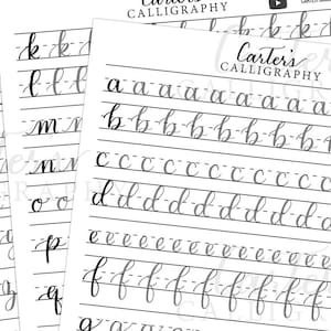 Modern Calligraphy Practice Sheets, DIY Calligraphy - Etsy