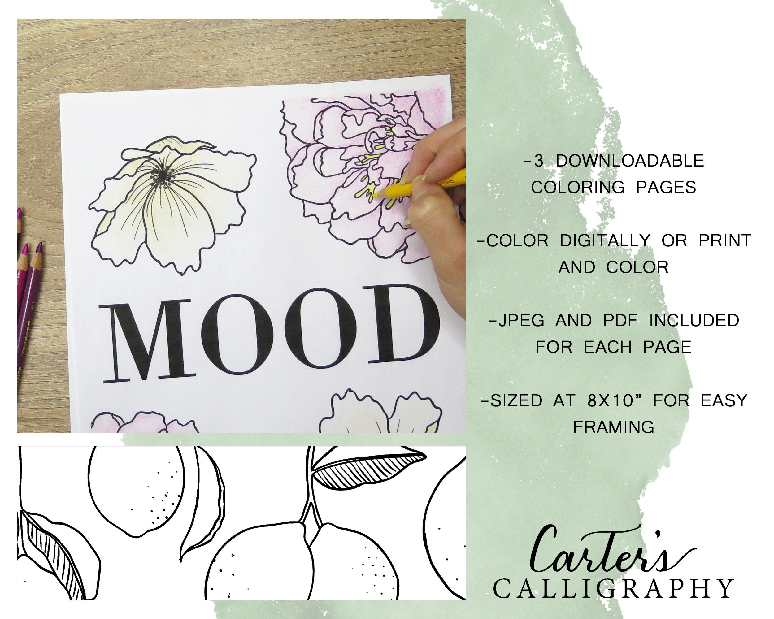 Slang Printable Adult Coloring Pages 2020 - Etsy