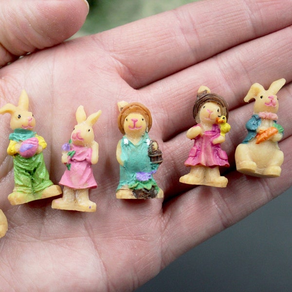 Easter Rabbit Figures - Etsy