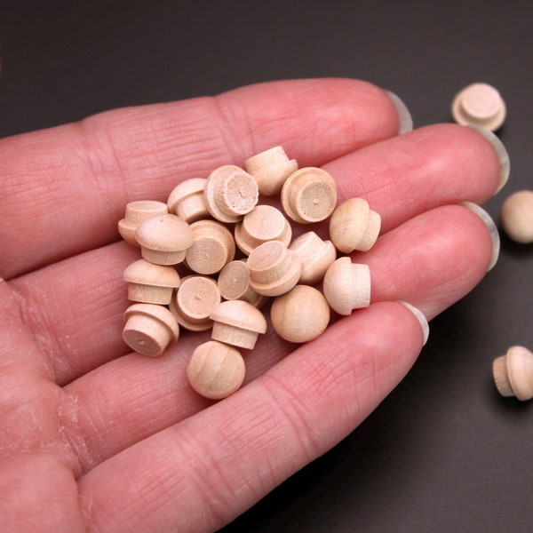 Mini Wooden Door Knobs Etsy