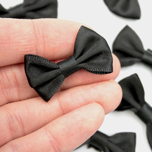 Small Black Bow - Etsy