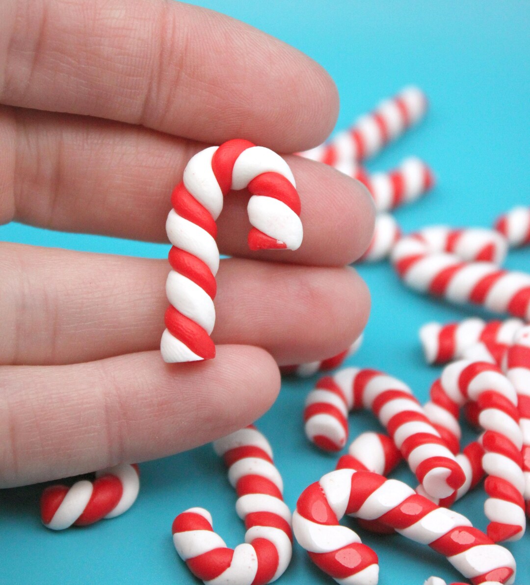 Candy Canes 24pk Miniature 1:6 Scale for Hair Bows, Jewelry Making ...