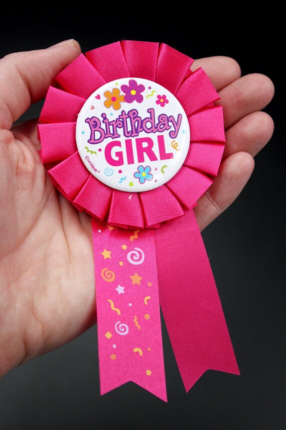 Birthday Girl Ribbon Pin