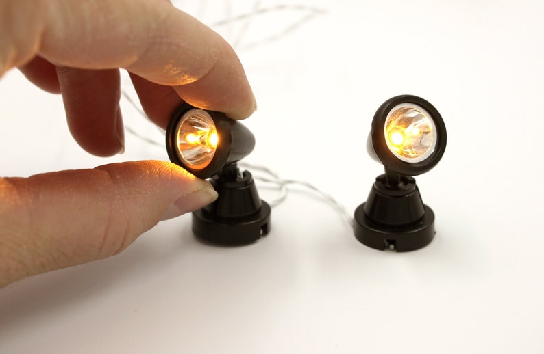 Spotlights Set of 2 Micro Miniature Battery Powered Indoor - Etsy