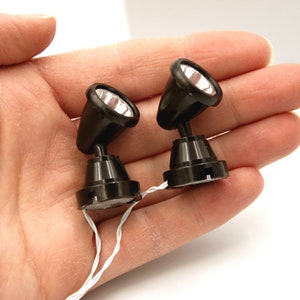 Spotlights Set of 2 Micro Miniature Battery Powered Indoor - Etsy