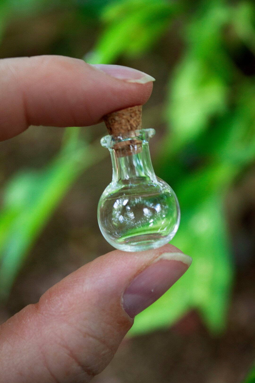 Pixie Dust Bottle 3 or 6 Pk Tiny Round Shape Clear Glass - Etsy
