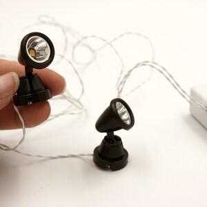 Spotlights Set of 2 Micro Miniature Battery Powered Indoor - Etsy