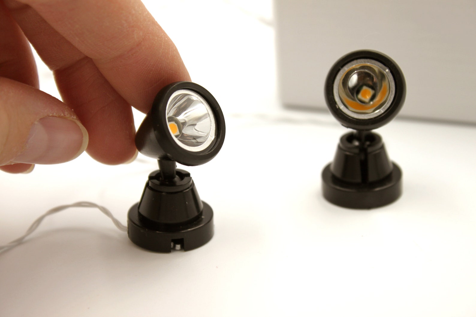 Spotlights Set of 2 Micro Miniature Battery Powered Indoor - Etsy