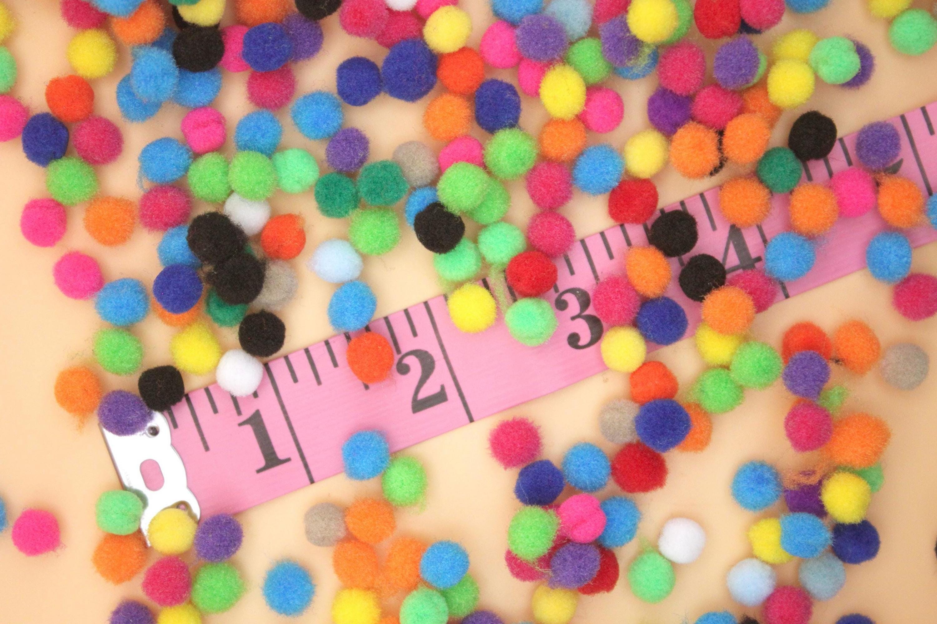 Tiny Pom Poms: 100pk 5mm Mixed Color or White Craft Supplies - Etsy