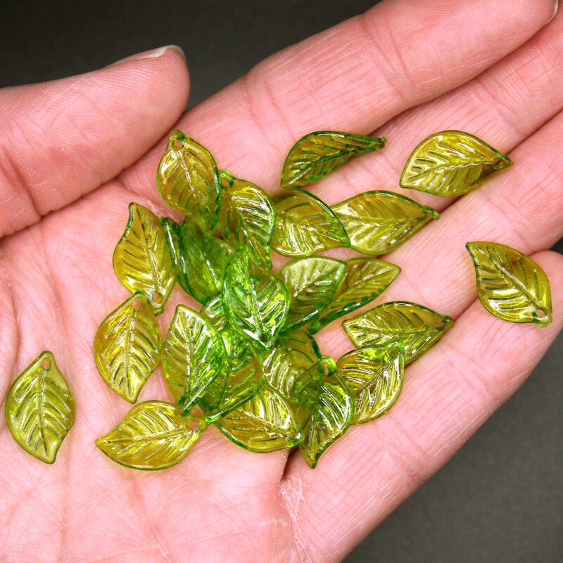 Leaf Beads - Etsy