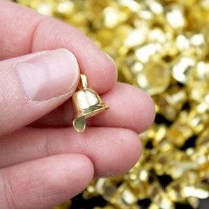 Miniature Gold Jingle Bells: 1.5cm Tiny Liberty Bells for Crafts (25 ...