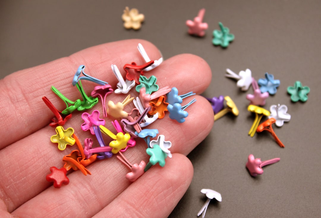 Rainbow Mini Brads: Round & Flower Fasteners for DIY Crafts (500 Pk) - Etsy