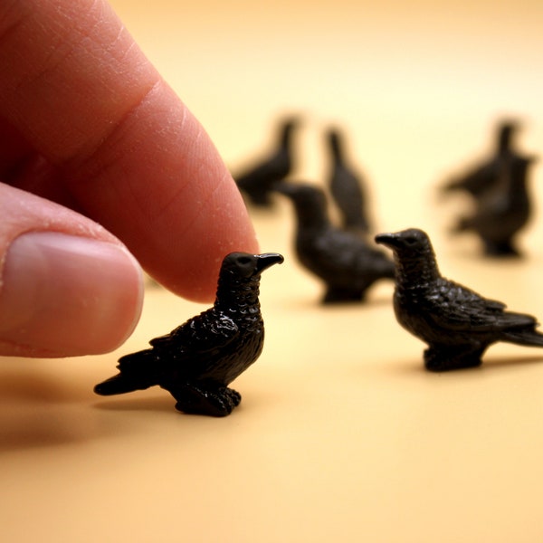 Black Raven Miniature - Etsy