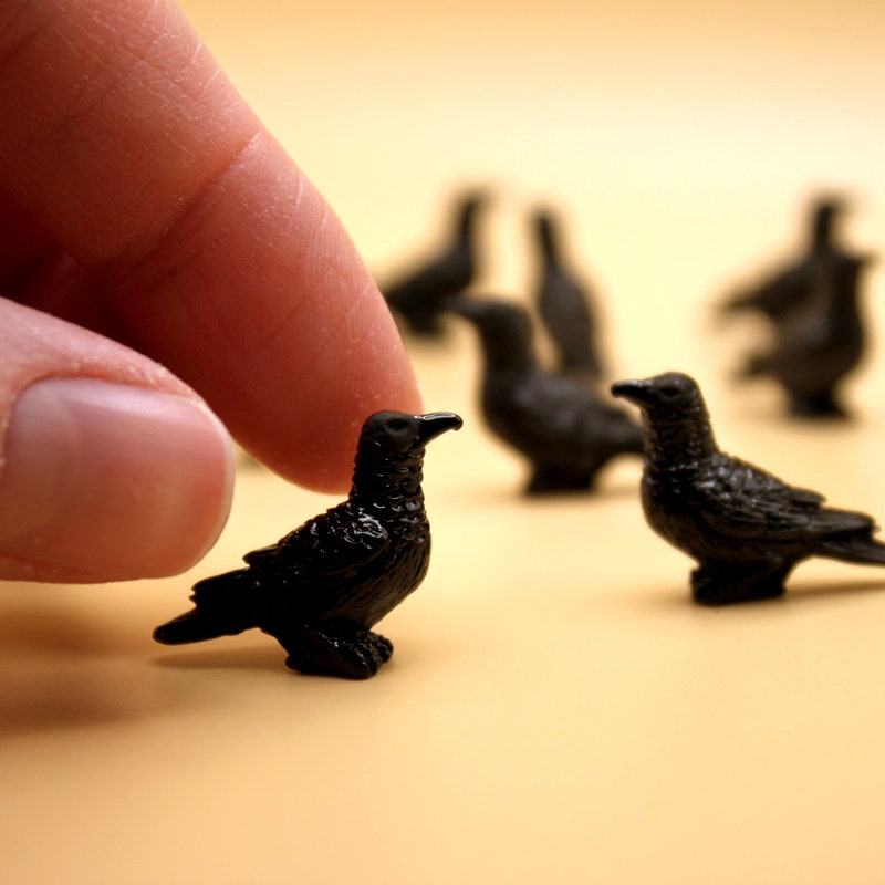 Miniature Crow - Etsy