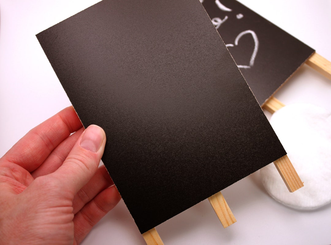 Chalkboard Miniature 7" Inch Wood Erasable Chalk Board Easel & Eraser ...