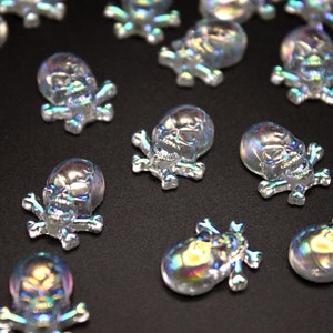Skull & Crossbones 20 Pk Miniature Pirate Flatback Polyresin Cabochons ...