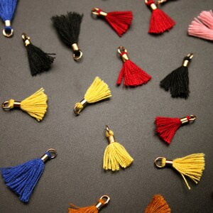 Tassels 25 Pk Micro Red or Surprise Color Mix of Extra Tiny Tassel ...
