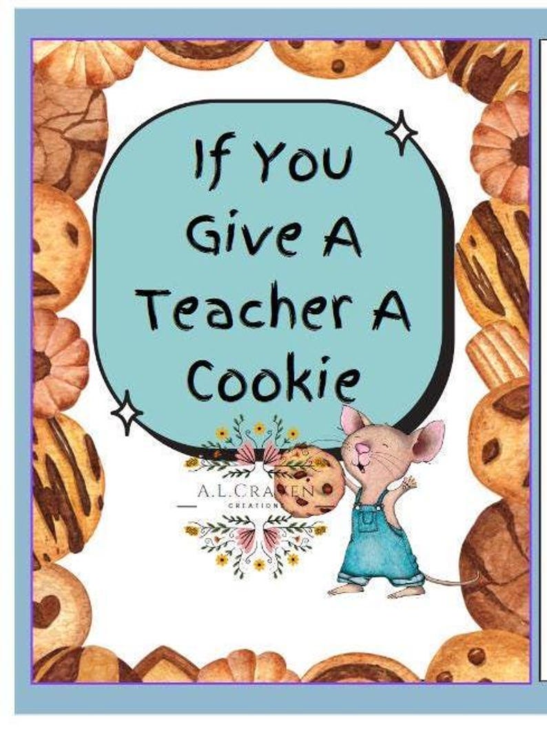 Teacher Appreciation Gift: "if You Give a Teacher a Cookie" Book ...