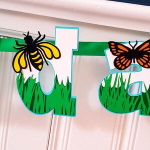 Bug Birthday Banner - Bug Birthday Garland - Nature Birthday Banner ...