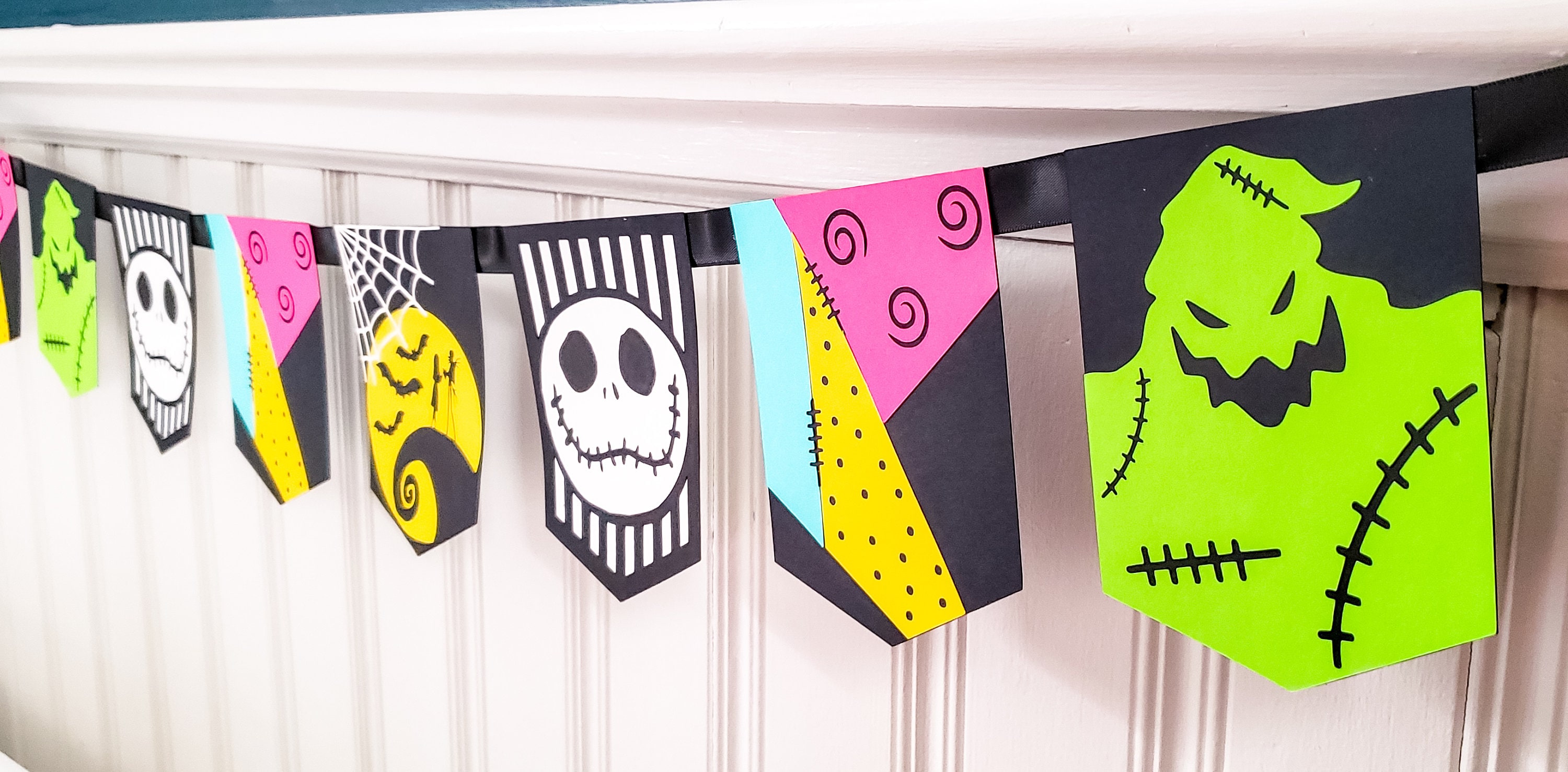 Nightmare Before Christmas Banner: Handmade Halloween Garland - Etsy