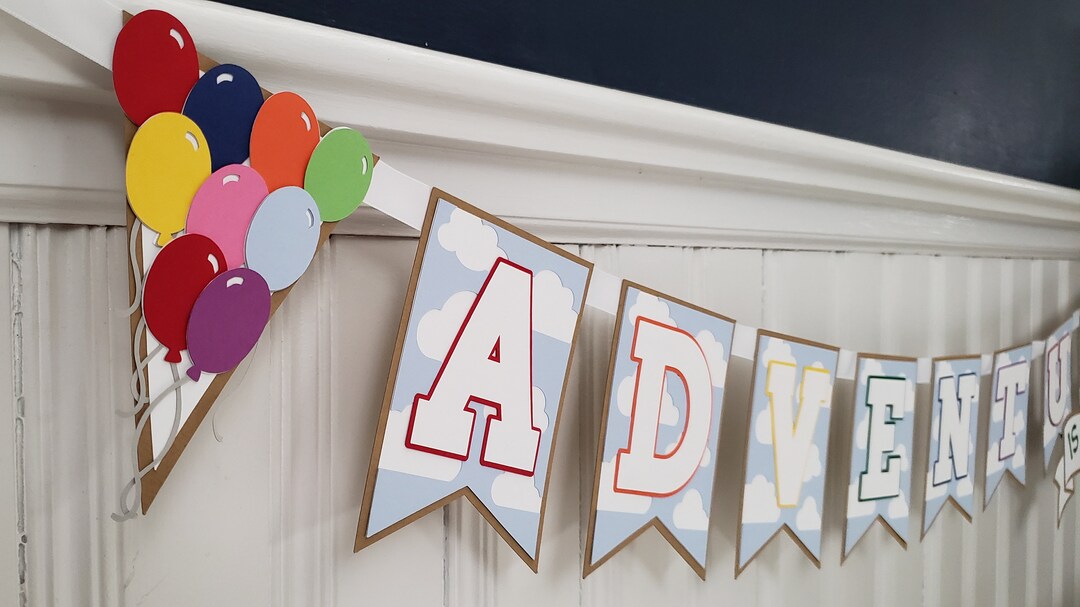 Handmade 'adventure is Out There' Banner – up Birthday Party Decoration ...