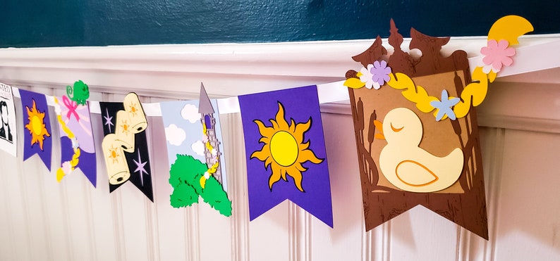 Handmade Tangled Birthday Banner: Rapunzel Party Decor - Etsy