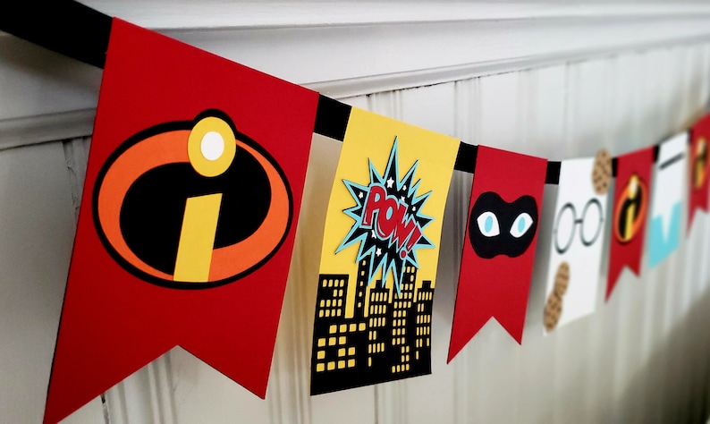 Incredibles Birthday Incredibles Party Incredibles Banner - Etsy