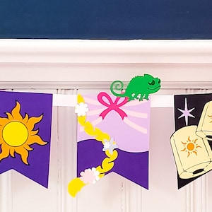 Handmade Tangled Birthday Banner: Rapunzel Party Decor - Etsy