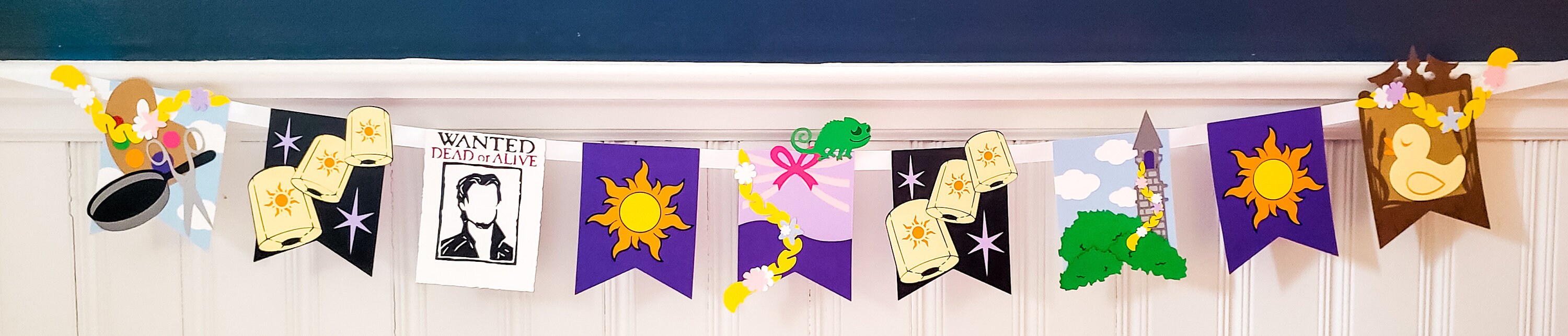 Handmade Tangled Birthday Banner: Rapunzel Party Decor - Etsy