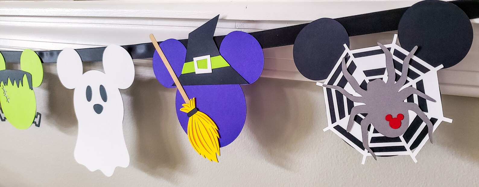 Disney Halloween Banner Disney Halloween Garland Mickey - Etsy