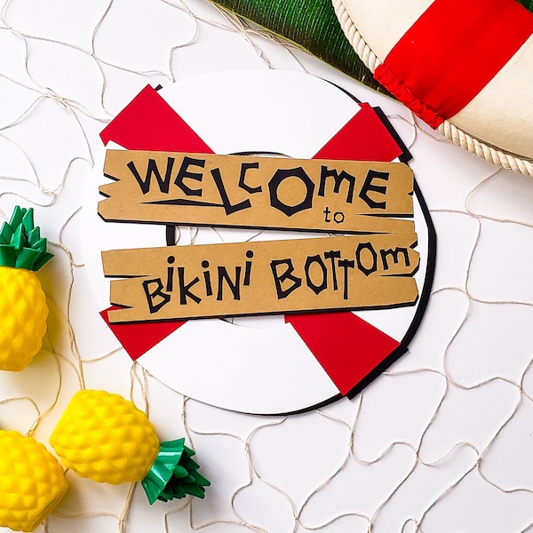 Bikini Bottom Sign - Etsy
