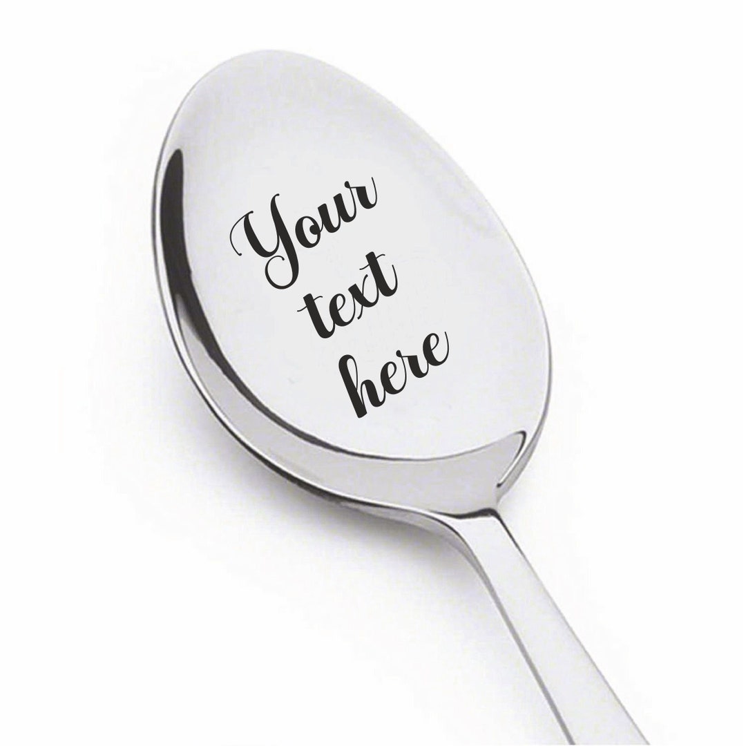 Custom Engraved Teaspoon Personalized Spoon Custom Coffee Spoon Custom ...